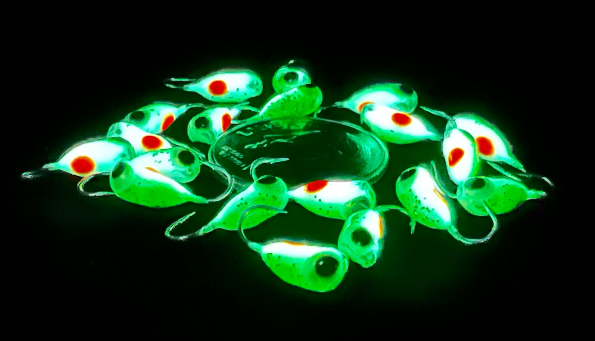 Chartreuse Fish Ticks - 3mm – Brantner Jigs LLC